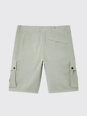 Stone Island Stretch Cotton Cargo Shorts - Green