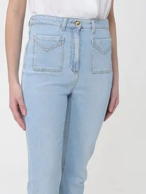 Elisabetta Franchi Flared Stretch Denim Jeans