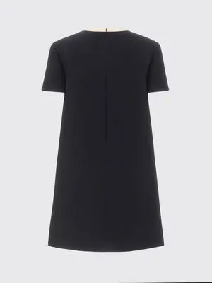 Valentino Garavani Vlogo Wool And Silk Mini Dress