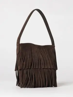 Liviana Conti Iman Suede Bag With Fringes
