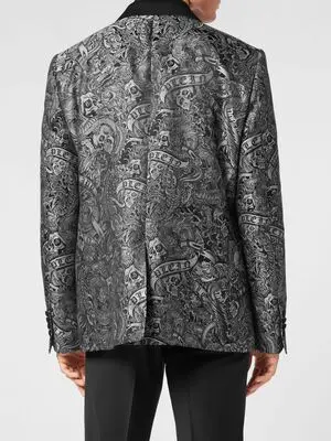 Philipp Plein Tattoo-print Single Breasted Blazer