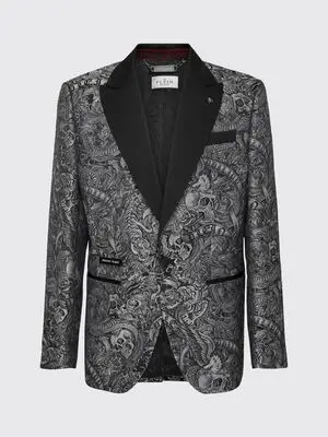 Philipp Plein Tattoo-print Single Breasted Blazer