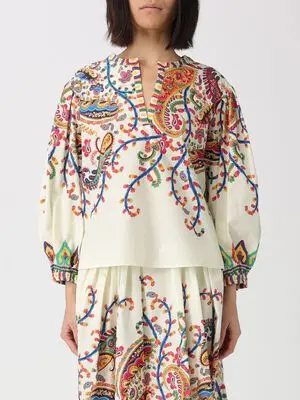 Etro Cotton Blouse With Paisley Print - Multicolor