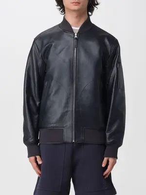 Mackage Leather Bomber Jacket - Blue