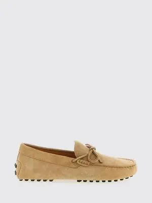 TOD'S Gommino Driver Suede Loafers - Sand