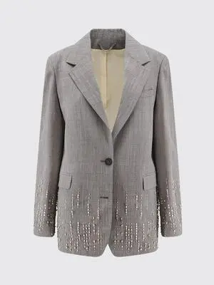 GOLDEN GOOSE Virgin Wool Blazer With Crystal Embellishments
