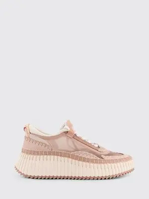 Chloé Nama Mesh Nylon Sneakers - Nude