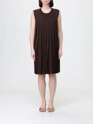 Ter Et Bantine Pleated Linen Blend Mini Dress - Brown