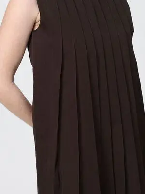 Ter Et Bantine Pleated Linen Blend Mini Dress - Brown