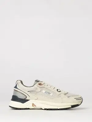 AUTRY Hyperway Bi Leather And Mesh Low-top Sneakers - Beige