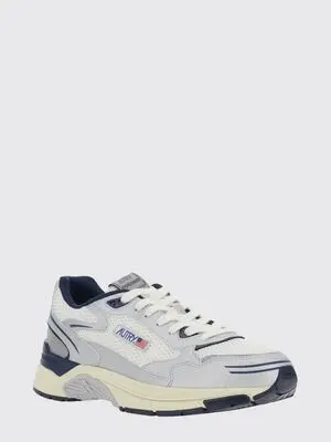 AUTRY Hyperway Bi Leather And Mesh Low-top Sneakers - Silver