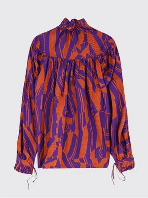 Dries Van Noten Printed Cotton Blouse