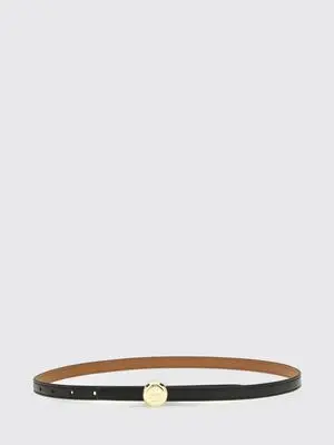 Tory Burch Romy Reversible Leather Belt With Double T Buckle