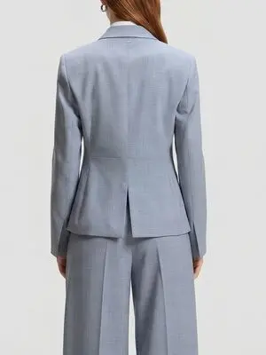 BOSS Single-breasted Virgin Wool Blazer