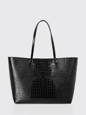 Philipp Plein Crocodile Print Leather Bag