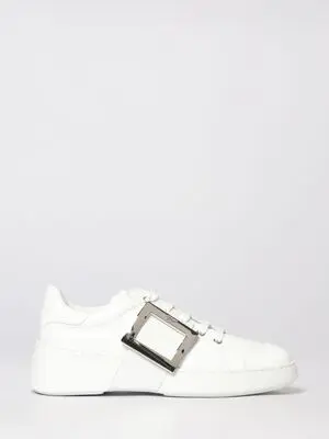 ROGER VIVIER Buckled Trainers - White