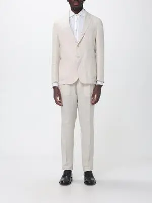 MANUEL RITZ Single-breasted Linen Suit - Beige