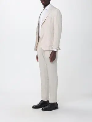 MANUEL RITZ Single-breasted Linen Suit - Beige