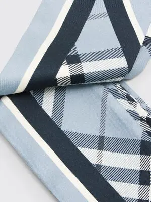 Burberry Check Print Silk Bandeau