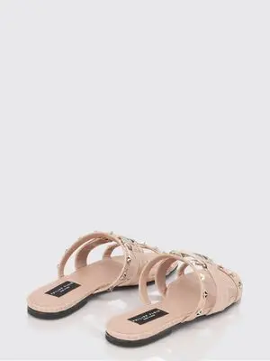 Philipp Plein Flat Sandals - Beige