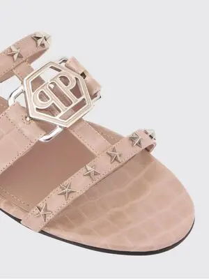 Philipp Plein Flat Sandals - Beige