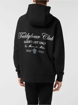 Philipp Plein Teddy Bear Print Hooded Sweatshirt