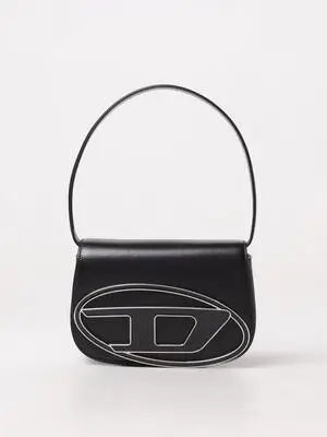 DIESEL® Logo Plaque Shoulder Bag - Black