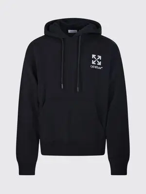 Off-White Cotton Hoodie With Logo