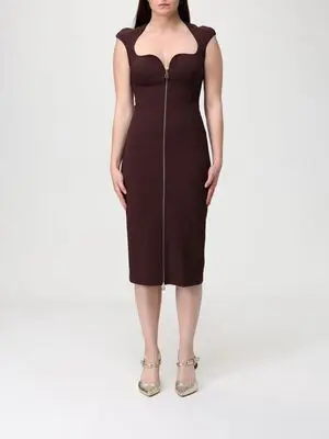 Elisabetta Franchi Corset Dress - Brown