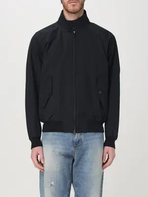 BARACUTA Cotton Blend Bomber Jacket - Blue
