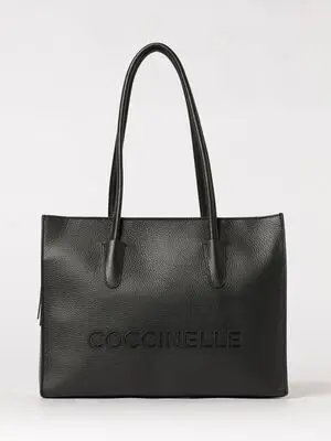 COCCINELLE Hammered Leather Bag - Black