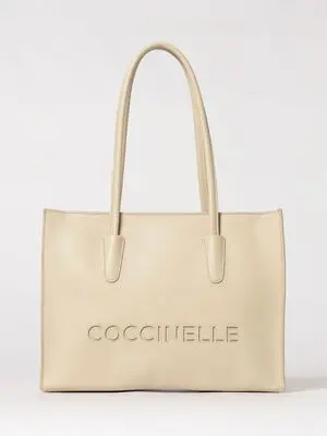COCCINELLE Hammered Leather Bag - Sand