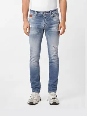 Philipp Plein Skinny Fit Stretch Jeans - Denim
