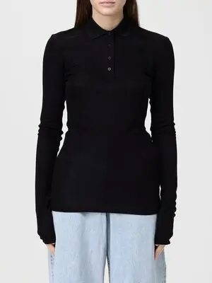 ENTIRE STUDIOS Tencel Polo Shirt - Black