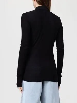 ENTIRE STUDIOS Tencel Polo Shirt - Black
