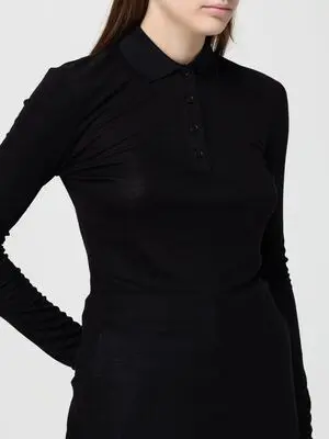 ENTIRE STUDIOS Tencel Polo Shirt - Black