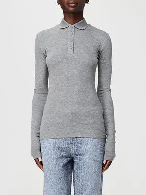 ENTIRE STUDIOS Tencel Polo Shirt - Grey