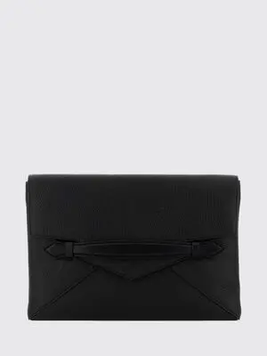 Montblanc Grained Leather Document Holder With Wrist Strap