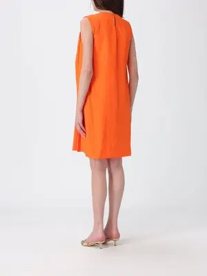 Ter Et Bantine Pleated Crêpe Mini Dress - Orange