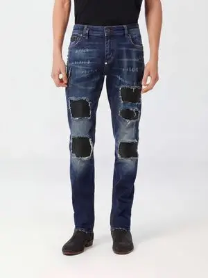 Philipp Plein Skinny Fit Distressed Jeans - Denim