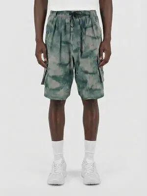 Y3 Cargo Shorts In Technical Camouflage Fabric - Red