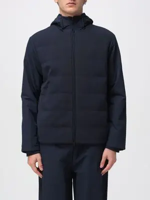 EA7 Quilted Zip-up Jacket - Blue