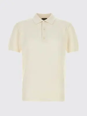 TOM FORD Cotton And Silk Knit Polo Shirt