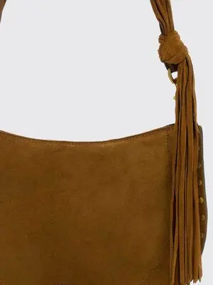 Isabel Marant Étoile Oskan Suede Shoulder Bag With Studs And Fringe