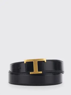 TOD'S Belt With T Buckle - Black