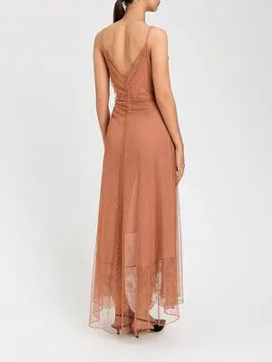 TWINSET Tulle Point D'esprit Midi Dress