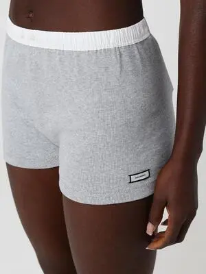 ENTIRE STUDIOS Knit Culotte Shorts - Grey