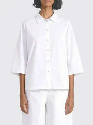 Liviana Conti Flora Cotton Blend Shirt - White