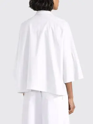 Liviana Conti Flora Cotton Blend Shirt - White