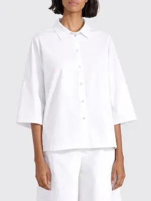 Liviana Conti Flora Cotton Blend Shirt - White
